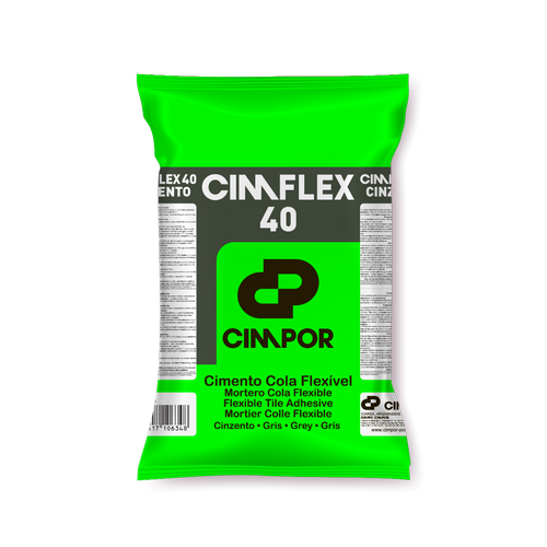 Cimento Cola Flexível Cinzento, Cimflex 40 - Cimpor (Saco 5Kg) - CuboStore