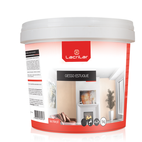 Gesso Estuque - Lacrilar (Balde 5Kg) - CuboStore