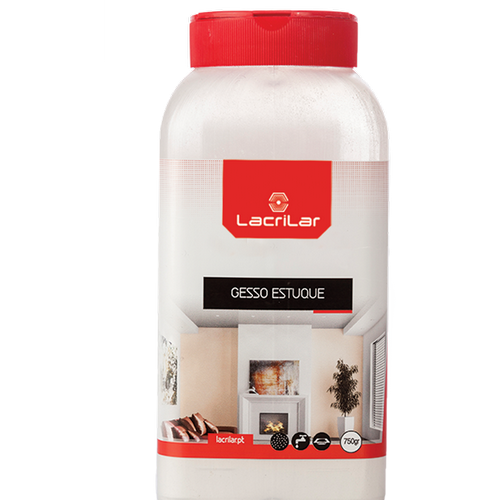 Gesso Estuque - Lacrilar (Frasco 750g) - CuboStore