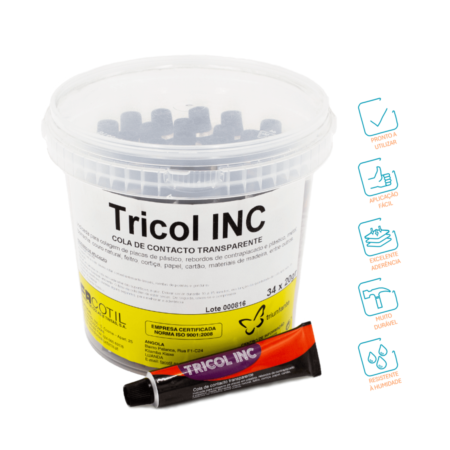 Cola de Contacto - Tricol (Bisnaga 20g) - CuboStore