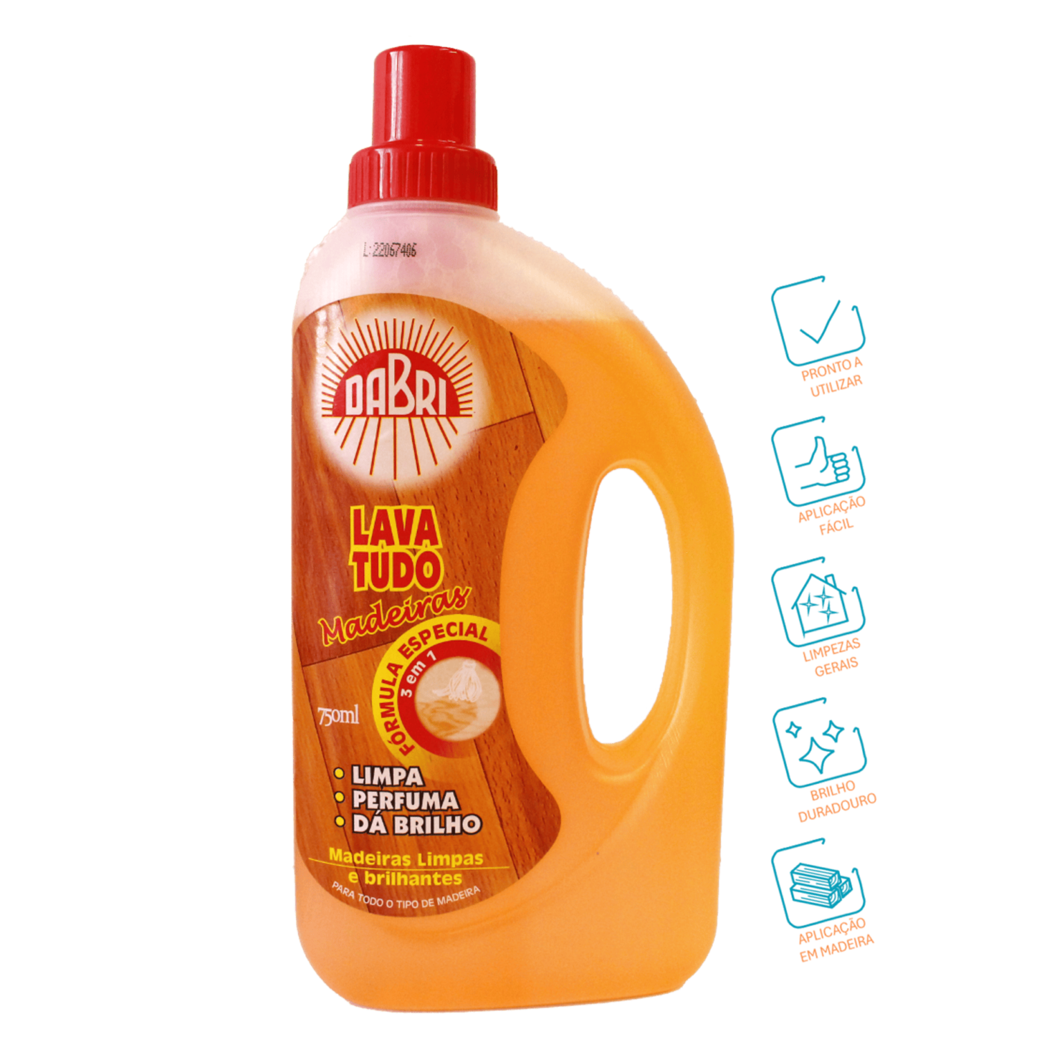 Lava Tudo para Madeiras Dabri - Búfalo (Frasco 750ml) - CuboStore